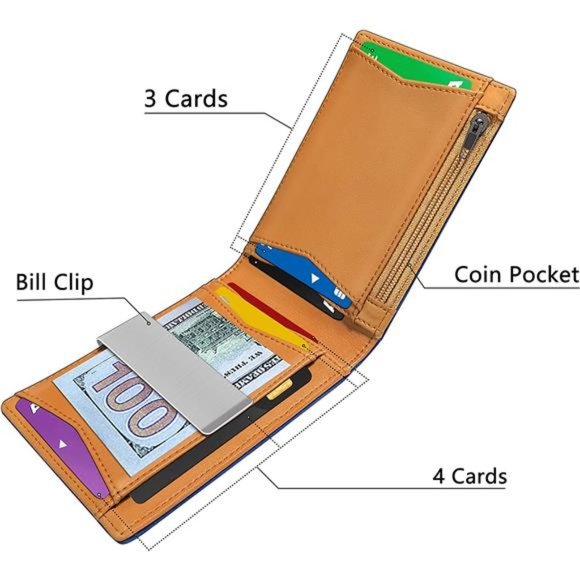 Bags | Bulliant Slim Wallet Men Leather Wallet Front Pocket Card ...